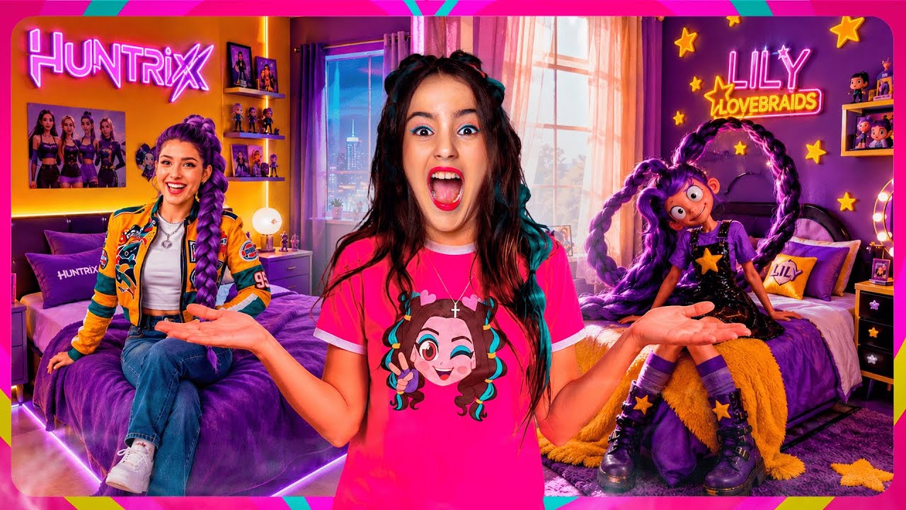Rumi's Room vs Lily Lovebrids' Room - K-Pop Warriors vs Poppy Playtime