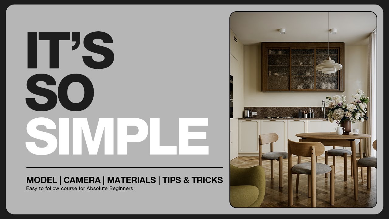 Autodesk 3dsmax + Chaos Corona tutorial for Absolute Beginners — From Zero to Hero