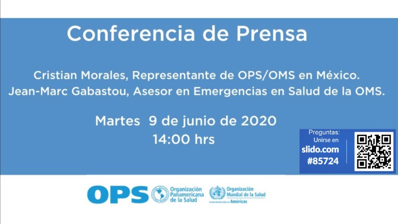 Conferencia de Prensa OPS/OMS México