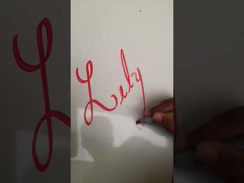 Lily name #style# handwriting# calligraphy# video# plz subscribe to guys plz ๐ ๐