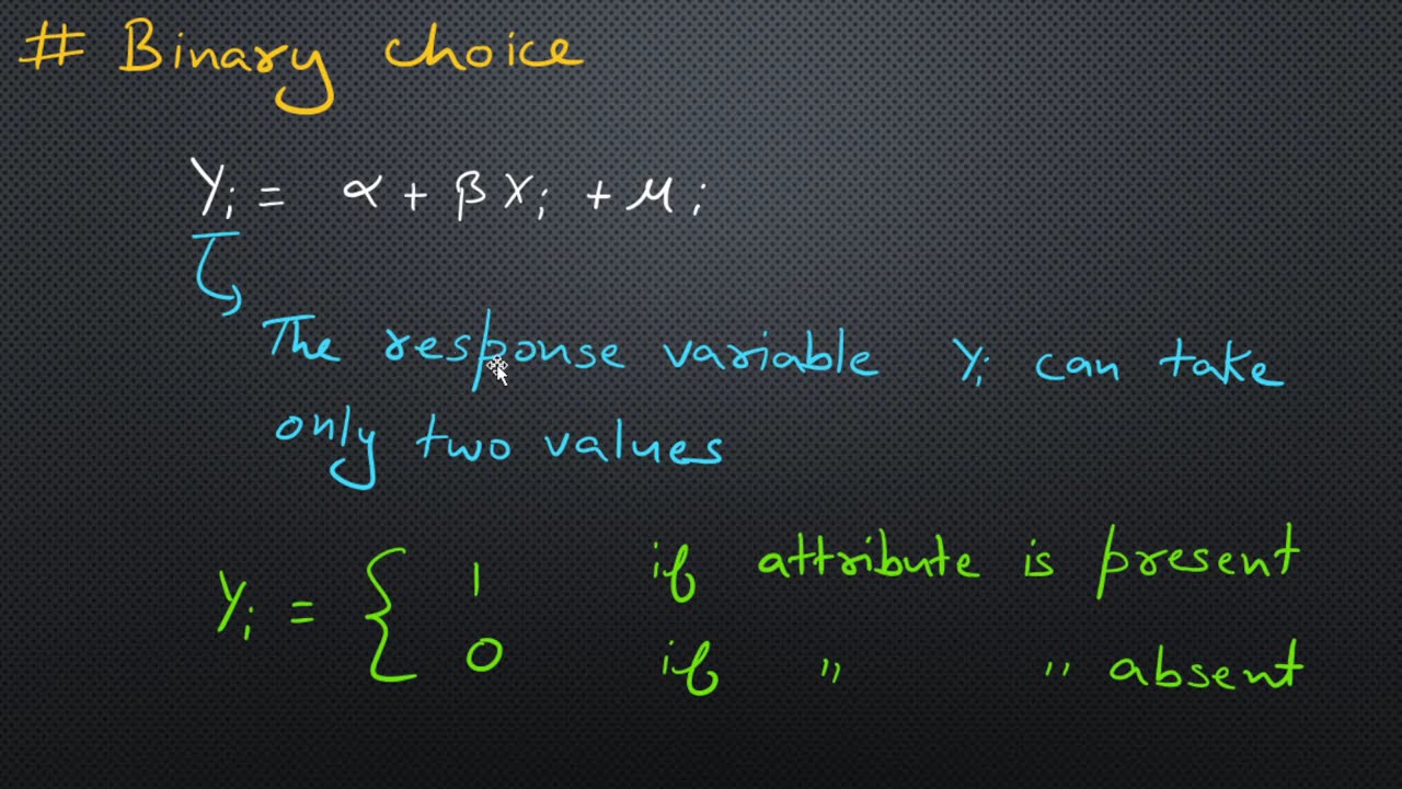 binary choice model | linear probability model | advanced econometrics