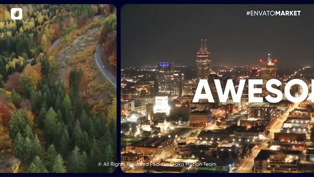 After Effects Template - Multiscreen Slideshow Original Split Screen Opener Videohive