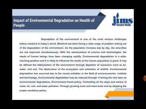 3 5 Environmental degradation and its impact on the health of people