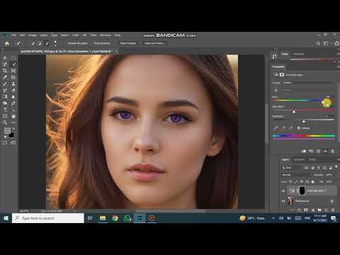 Professional Photo Editing Ai Tool - How to change eye lens colour