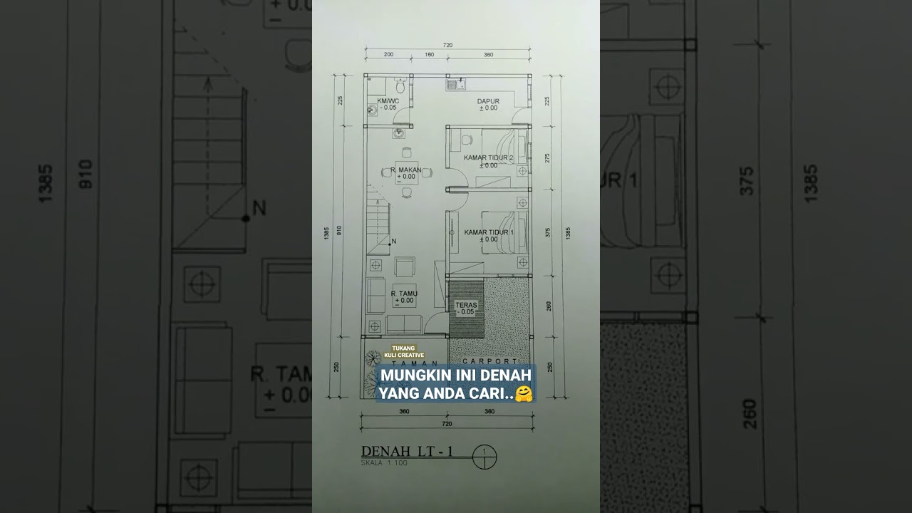 DENAH RUMAH 2 LANTAI