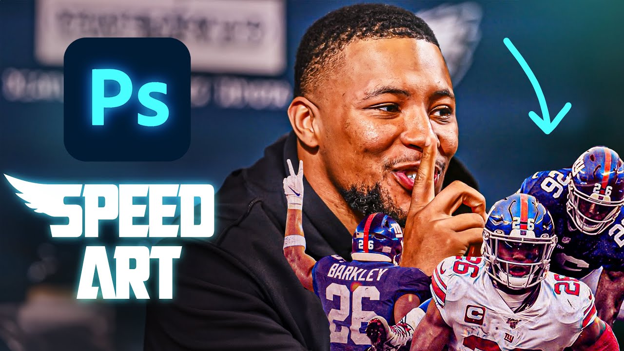 Saquon Barkley | Photoshop Speed Art