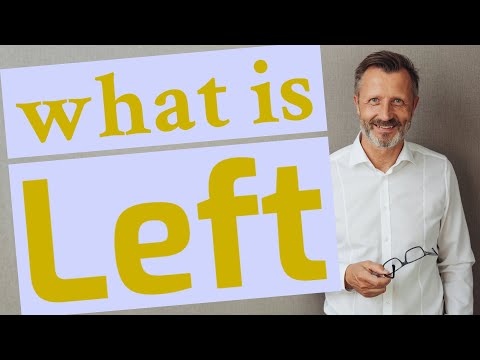 Left | Meaning of left