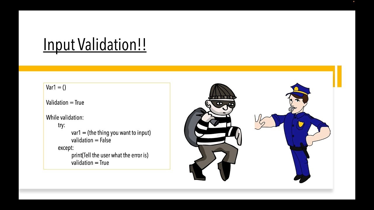 Input Validation Tutorial for Python