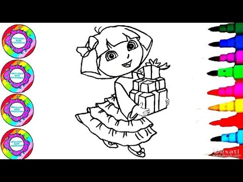 How to draw Princess Dora the explorer l drawing for toddlers and ...