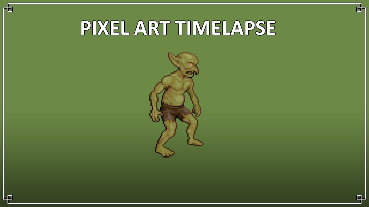 Pixel Art Time Lapse video - Goblin