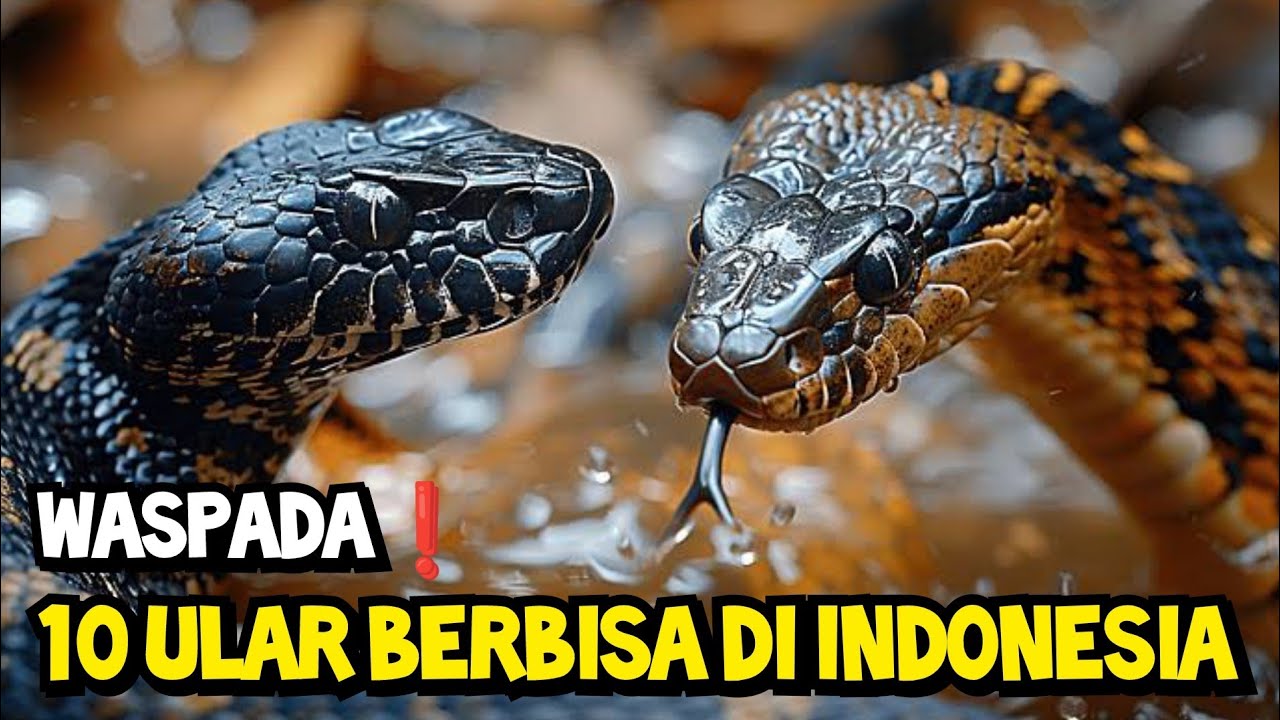 10 Types of Venomous Snakes in Indonesia!!