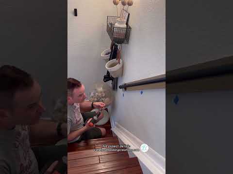 Easy and Quick Wood and Pipe Handrail #homedecor