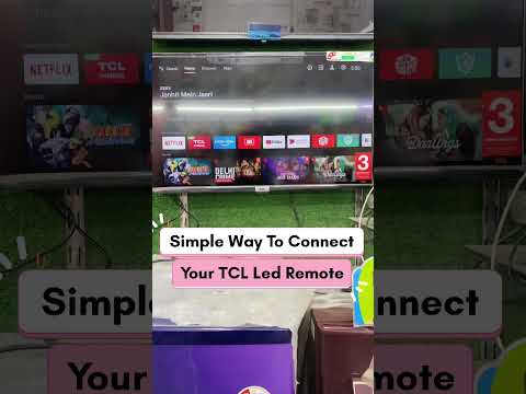 TCL Android Tv Remote pairing Simple Way How to connect your remote to led #tcl #remote #led #shorts