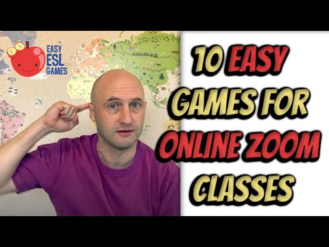 ESL Games for Online Classes | 10 Easy Games For Online Zoom Classes - Videos For Teachers
