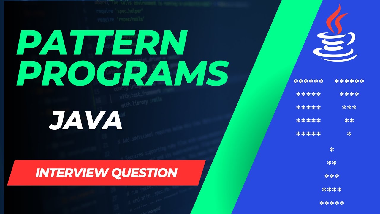 Java Pattern Programs in Tamil | Star, Number, Pyramid Patterns | Java Tutorial
