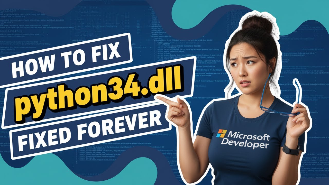 Fix python34.dll Runtime Error!