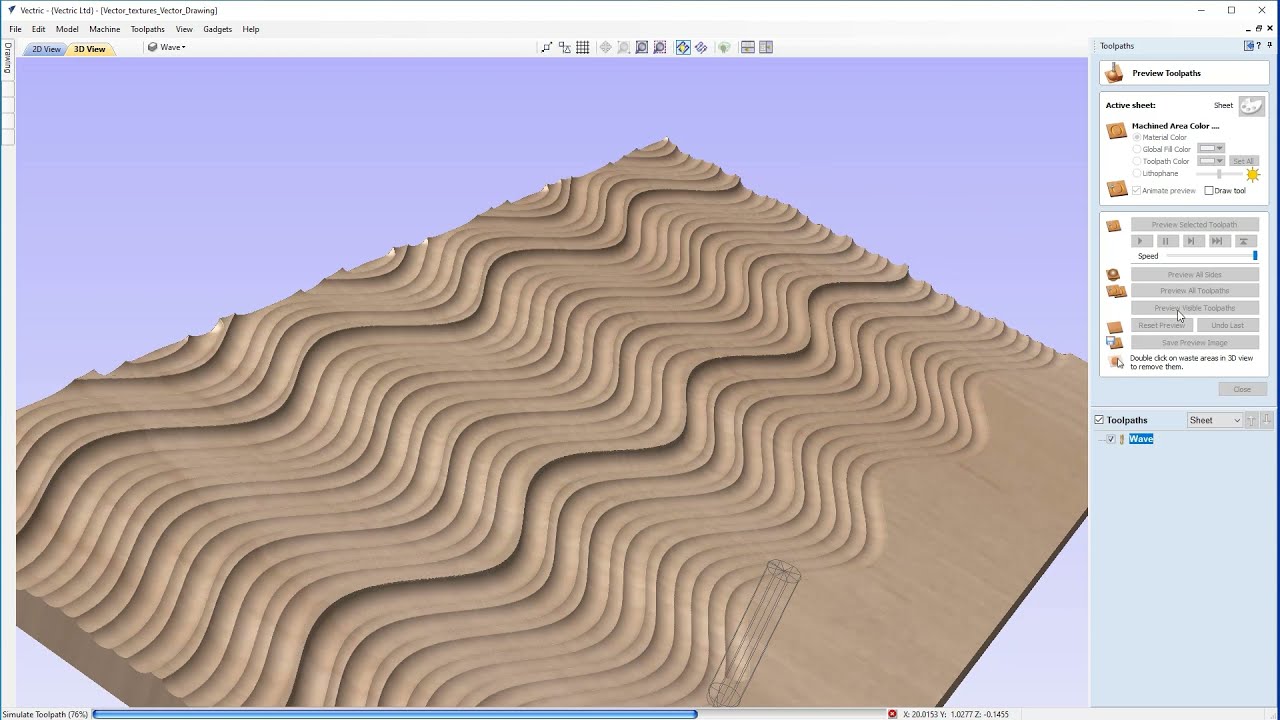 Vector Textures - 2.5D Toolpaths | Vectric V11 Tutorials