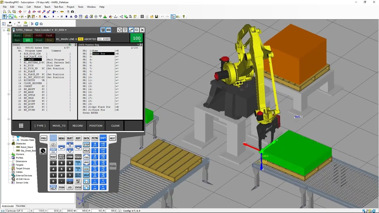 KAREL Programming Palletizer Part 2