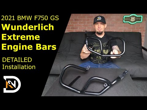 BMW F750GS F850GS Lower Crash Bars Installation (Wunderlich Engine Bars) DETAILED STEP BY STEP DIY
