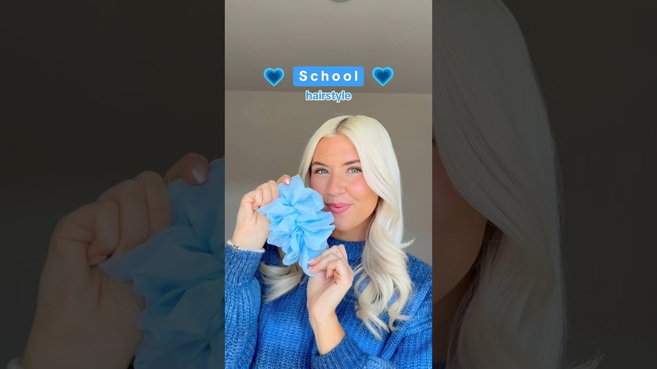 School Hairstyle!💙🦋🌀🩵 #shorts