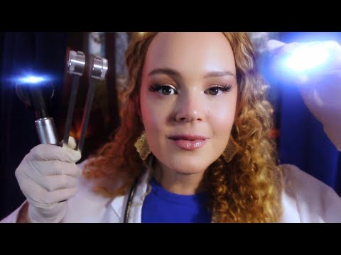ASMR Soft Spoken Cranial Nerve Exam | Ear, Eye & Scalp Exam For Sleep