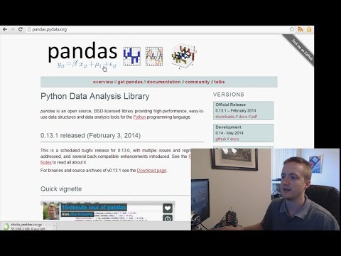 Python and Pandas for Sentiment Analysis and Investing 1 - Download and Installing