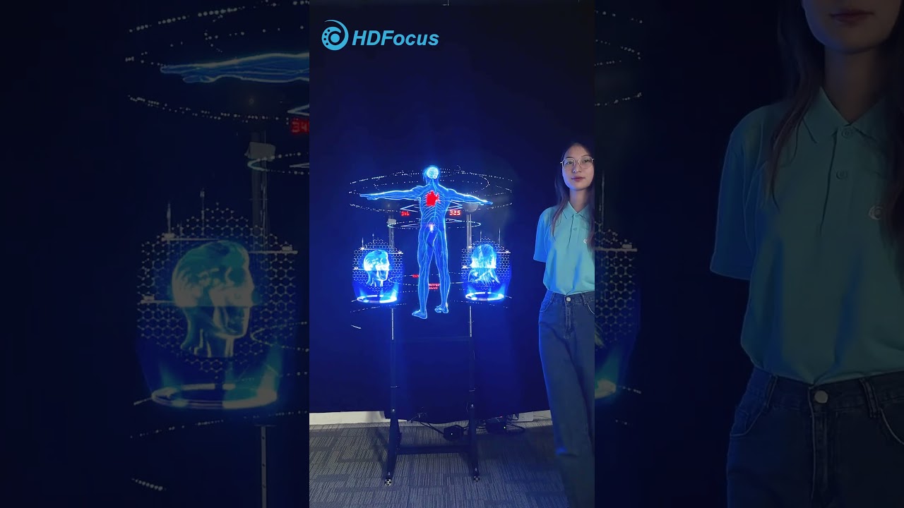 New release best 3D hologram fan model HD-F65