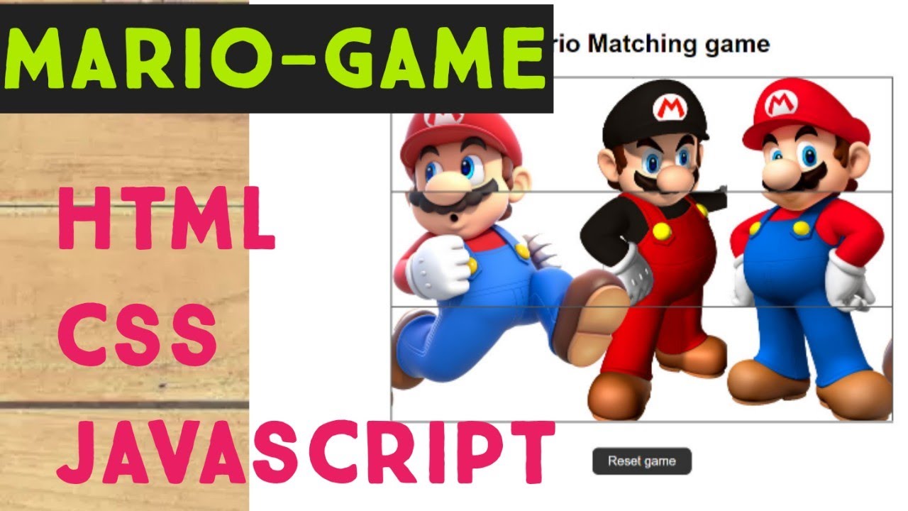 Mario Game With Html/Css/Javascript - Code Tutorials