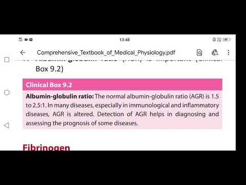 Albumin - Globulin Ratio AGR