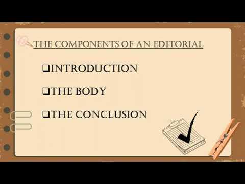 What is an Editorial