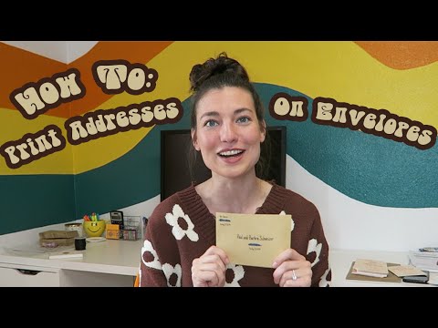 DIY WEDDING INVITATIONS - Print Envelopes From Home Using Mail Merge on Google Docs