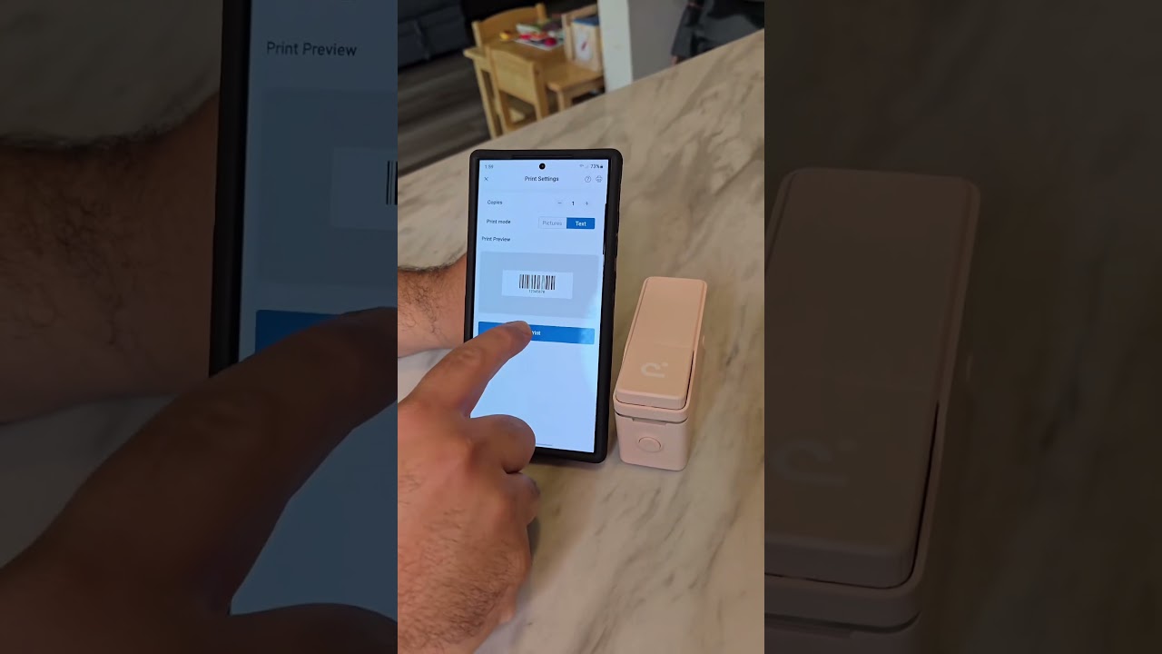 Printing a Barcode Label Using a Label Maker#labelmaker #barcode #printing #techgadget