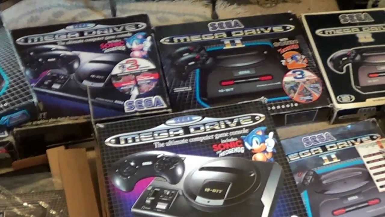sega mega drive boxed consoles collection