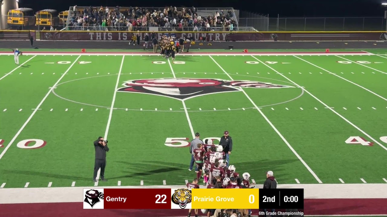 2025 QCYFL Championship 6th Grade Gentry vs Prairie Grove