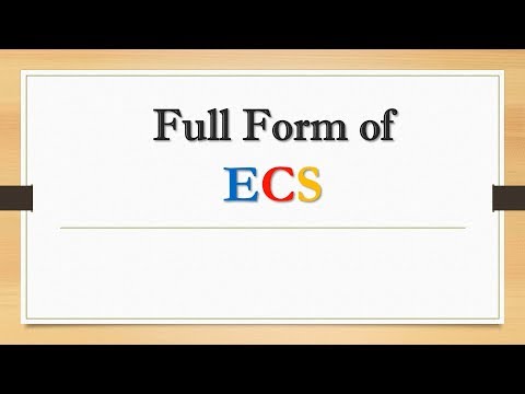Full Form of ECS || Did You Know?