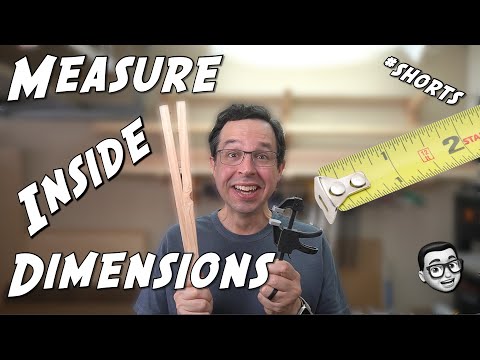 Measure Inside Dimensions Accurately using Sticks and a Clamp / Just The Tips