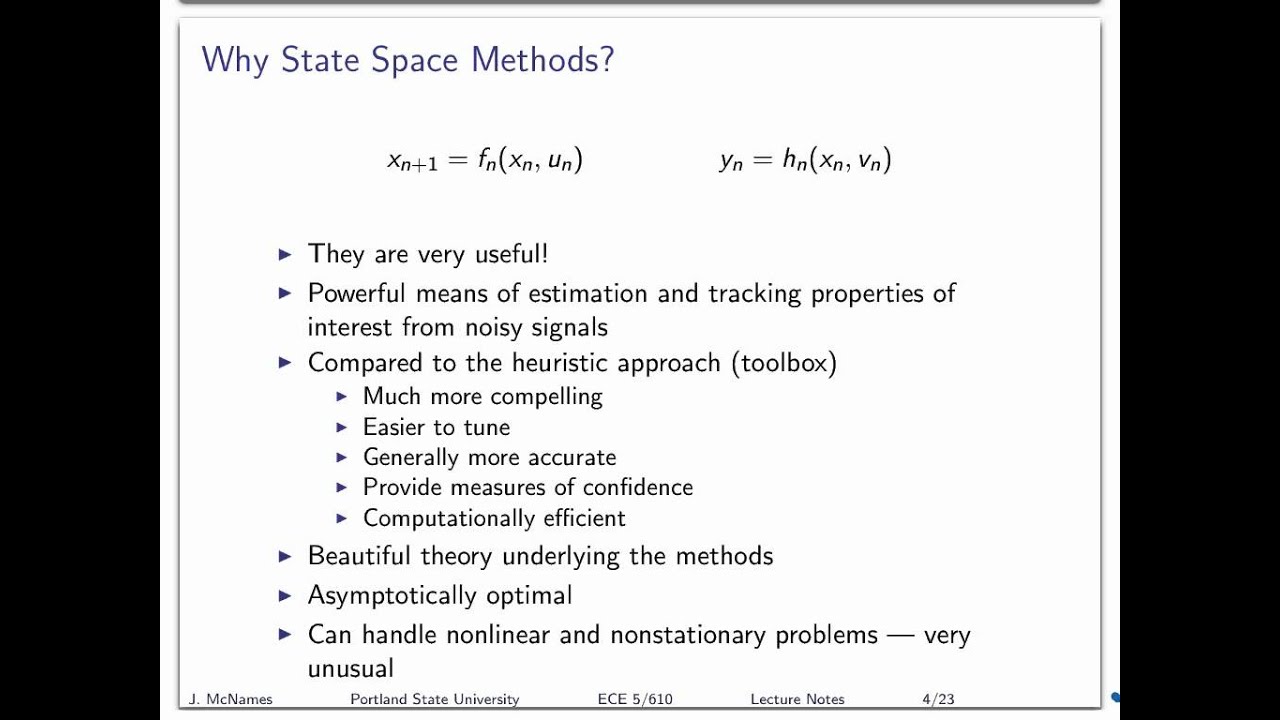 State State Tracking: Lecture 01