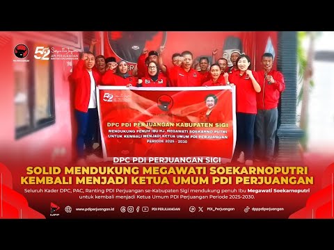 DPC PDI Perjuangan Sigi menyampaikan pernyataan sikap mendukung Megawati Soekarnoputri