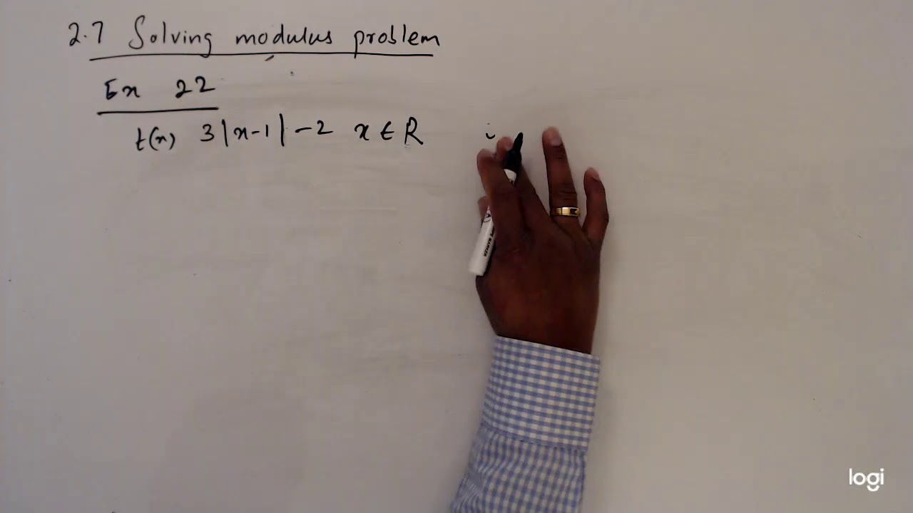 A Level -Year2-  Chapter 2  - 2 .7 Solving modulus problem    (29)
