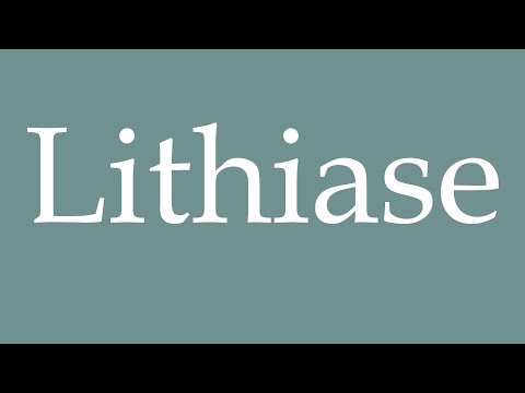 How to Pronounce ''Lithiase'' (Lithiasis) Correctly in French