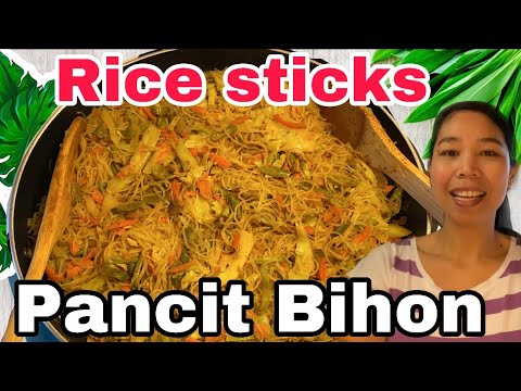 Rice sticks || How to Make Pancit Bihon My Own Version Recipe || Filipino Food || Filipino Recipe