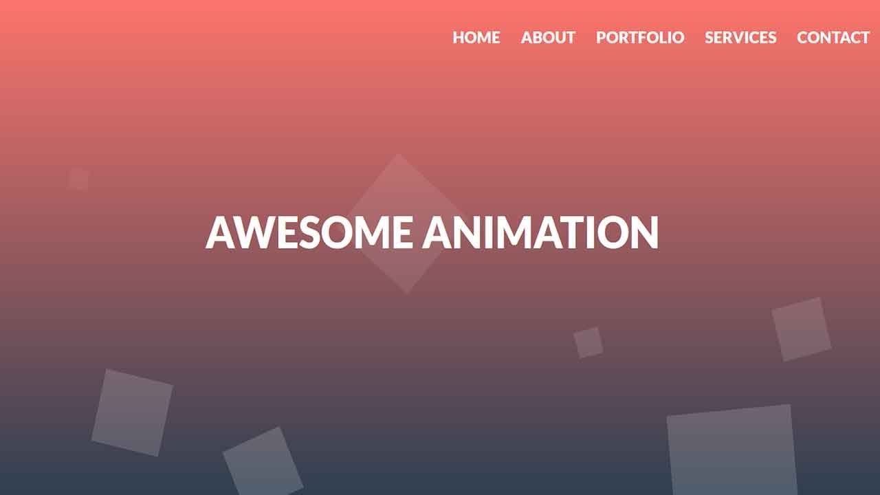 Animated Background HTML CSS | CSS Animation Examples