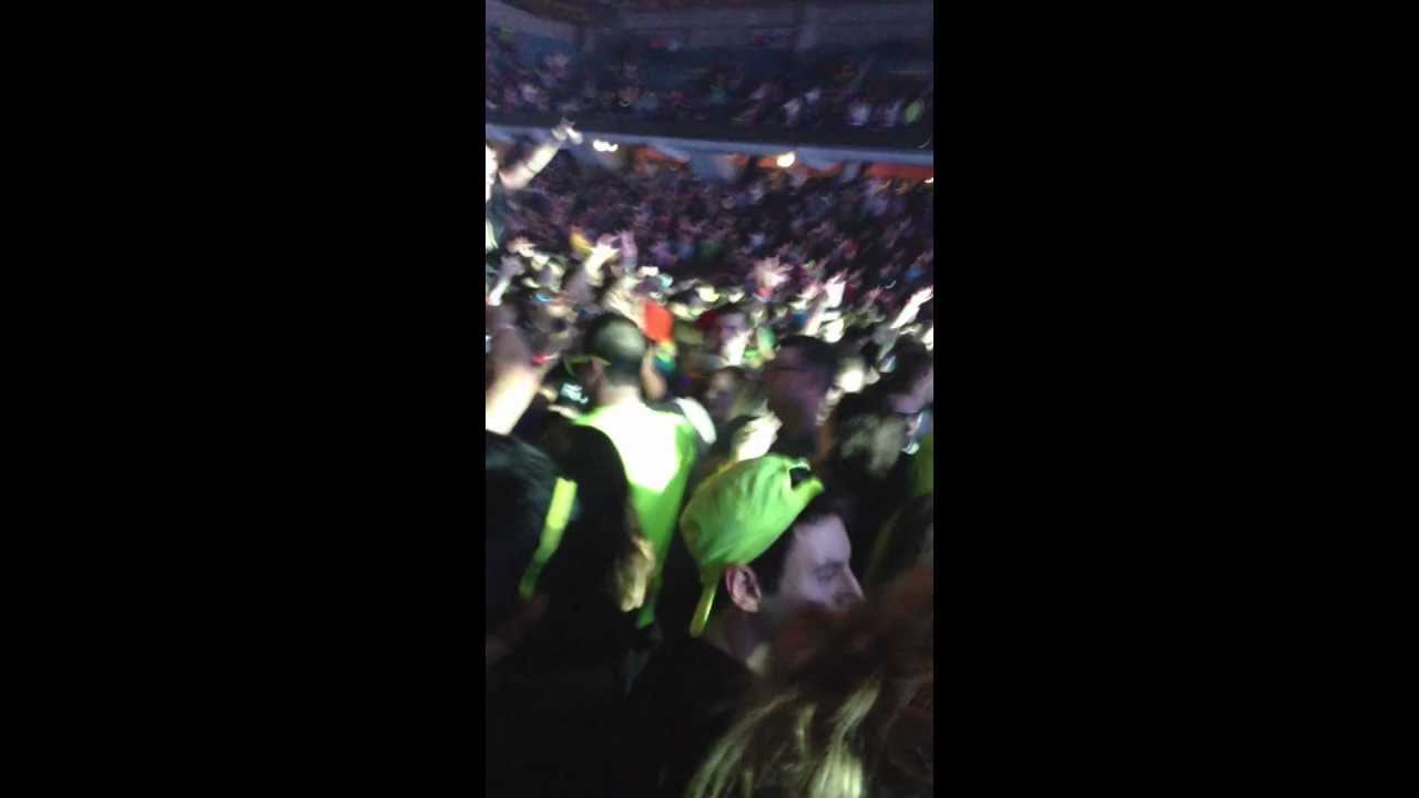 Girl Gets Dropped Crowdsurfing at Tiesto Concert