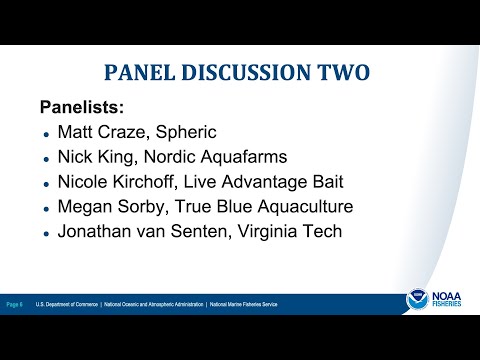 NOAA Fisheries Discussion Panel Two