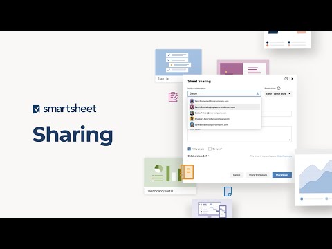 How to Share Your Work in Smartsheet