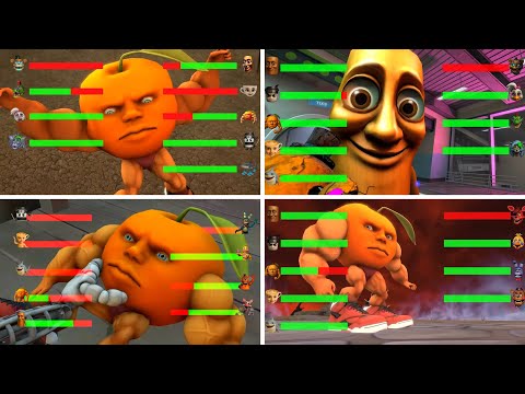 Top 5 ITALIAN BRAINROT vs FNaF Fight Animations WITH Healthbars