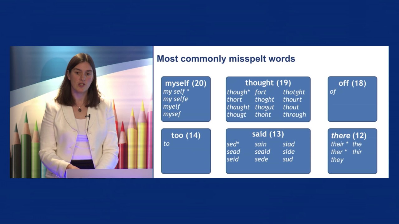 Aspects of Writing, Nicky Rushton - analysis of spelling errors