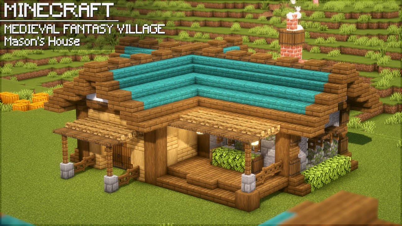 How to Build a Medieval Fantasy Village | Mason's House | Minecraft ...