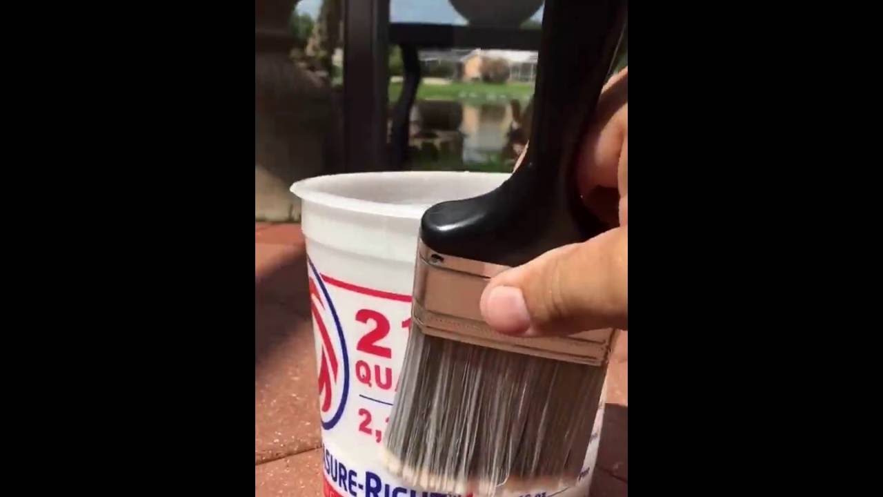 Applying sealer on the coping around your pool -- Bay Paver Sealing