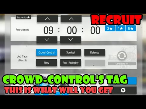 【Arknights】What happens if you get "Crowd-Control" tag in Recruit